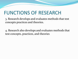 Nature and-functions-of-research. | PPTX
