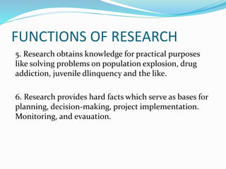 Nature and-functions-of-research. | PPTX