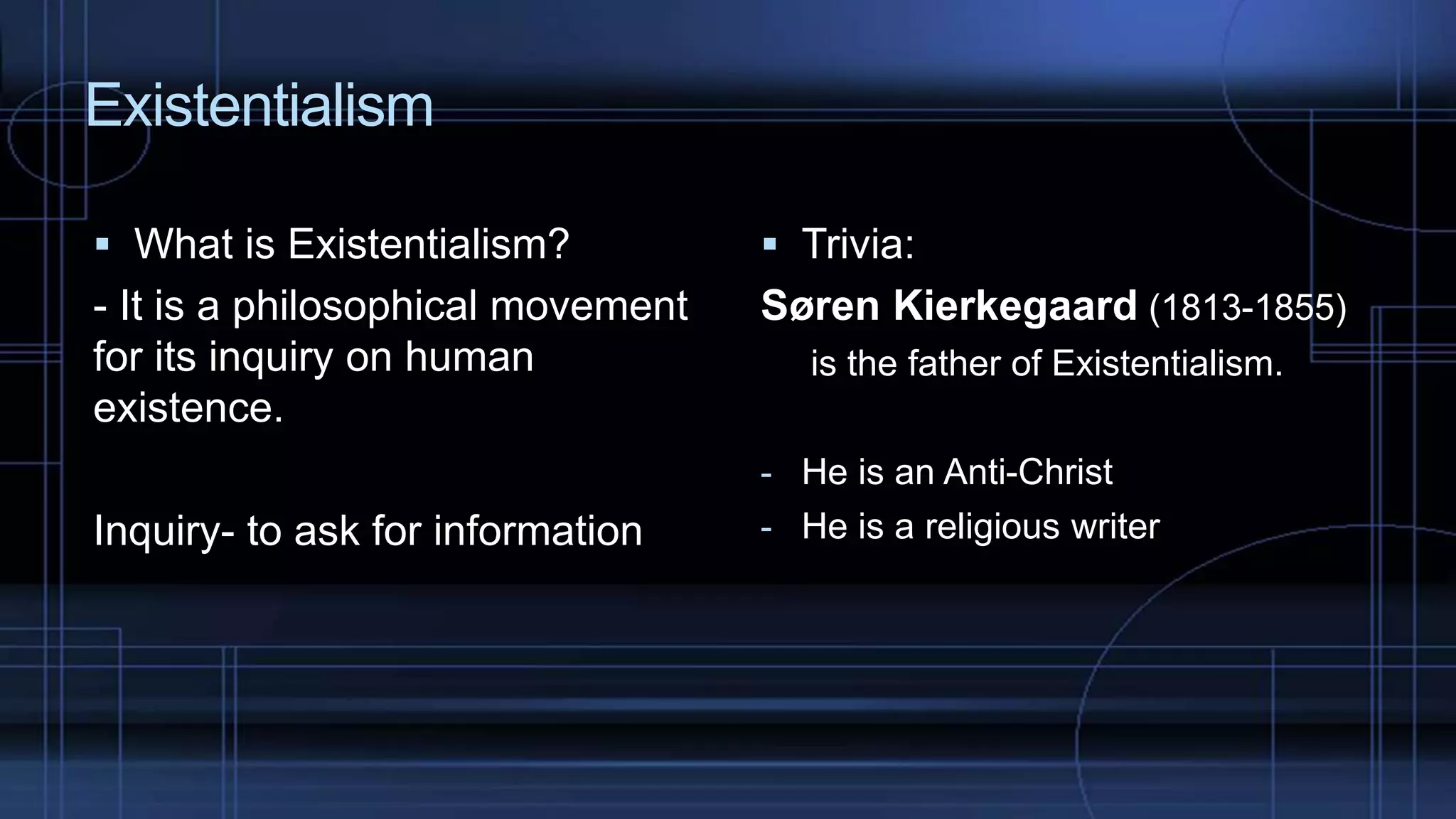 Nature of Human Freedom (Existentialism) | PPTX