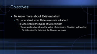 Nature of Human Freedom (Existentialism) | PPTX