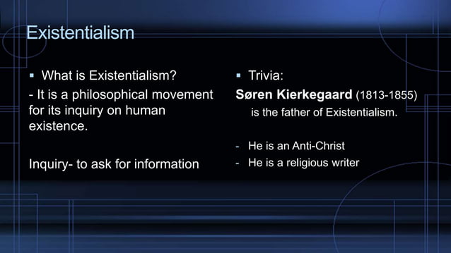 Nature of Human Freedom (Existentialism) | PPTX