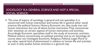 Nature of-sociology | PDF