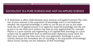 Nature of-sociology | PDF