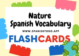 Nature - Spanish Vocabulary - Flashcards.pdf