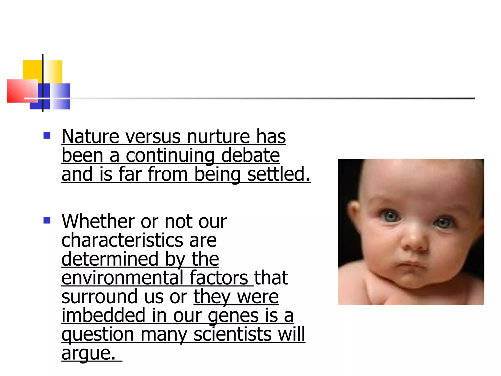 Nature vs Nurture | PPT | Genetics | Science