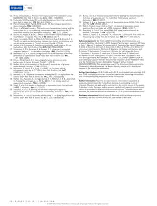 An absorption profile centred at 78 megahertz in the sky-averaged ...
