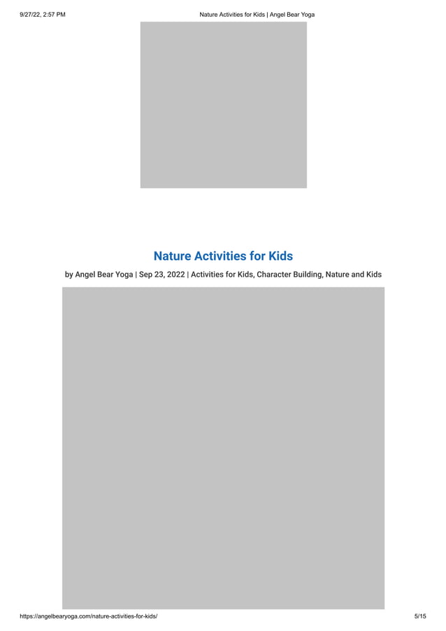 Nature Activities For Kids nature-activities-for-kids