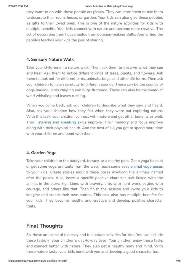 Nature Activities For Kids nature-activities-for-kids