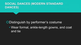 Nature and background of social dances and dance mixers | PPTX