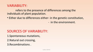 Nature and components of variability | PPT
