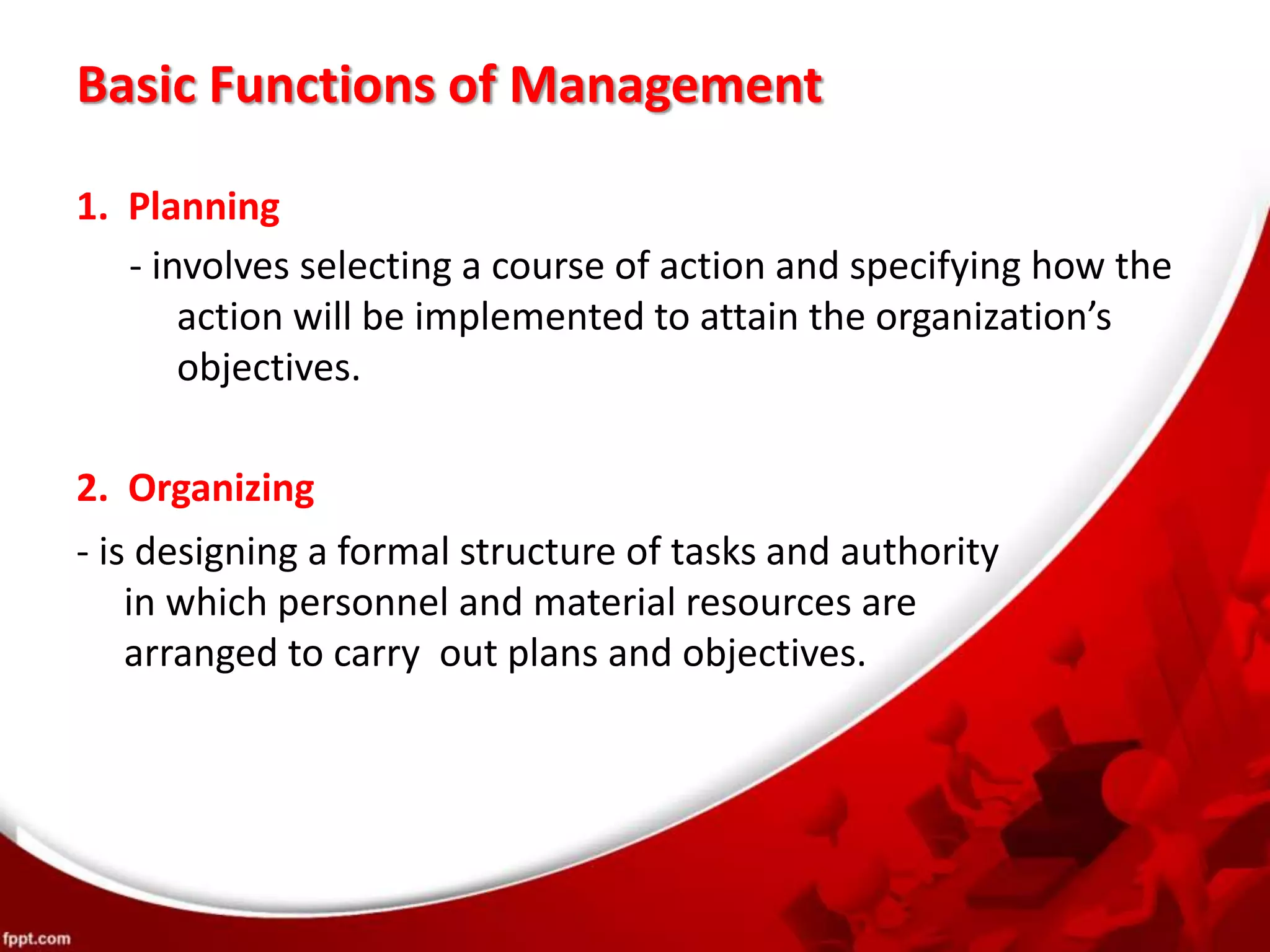 Nature and concept of management | PPTX