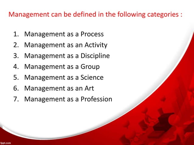 Nature and concept of management | PPTX