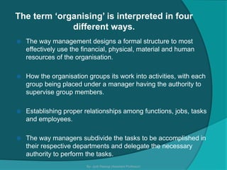 Nature and concepts of organisation | PPTX