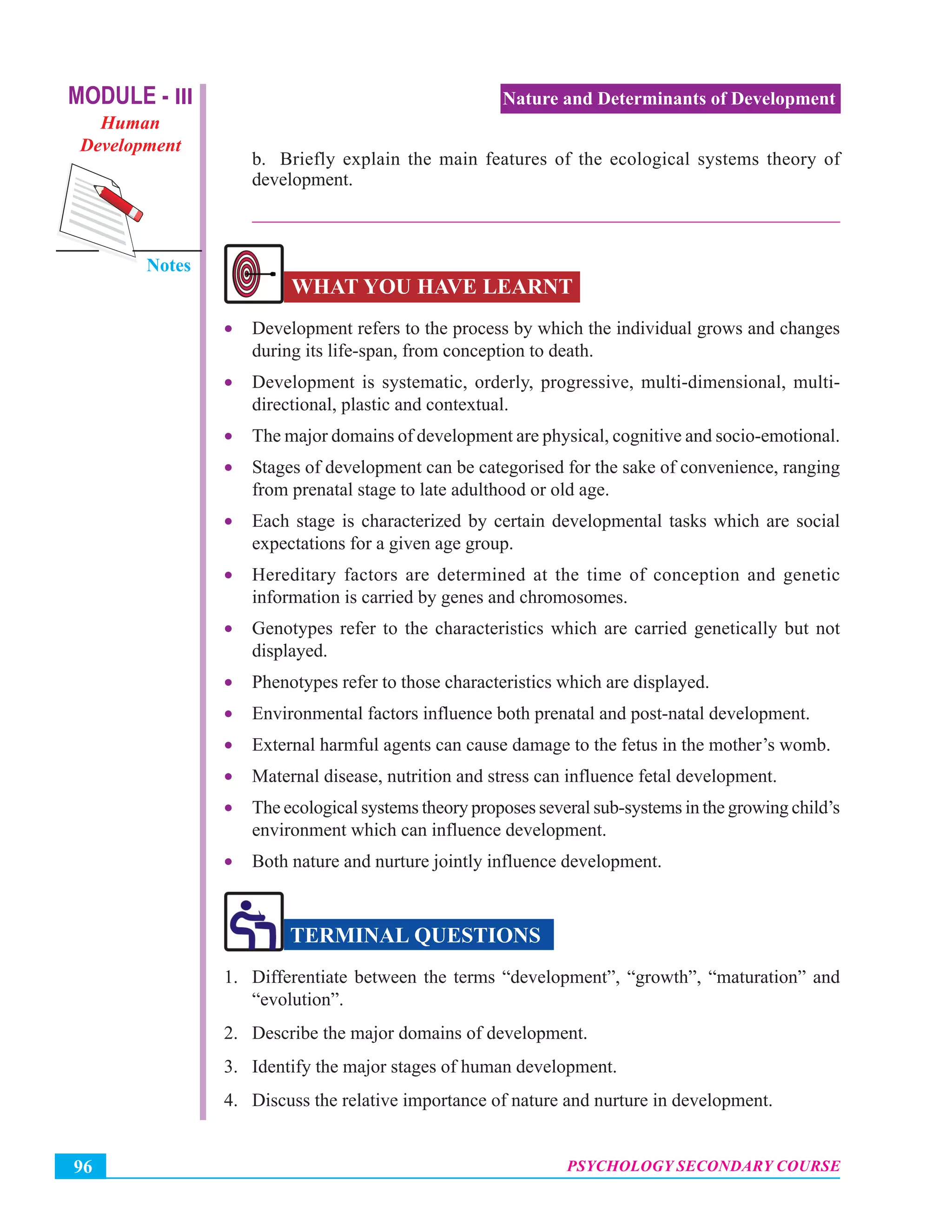 Nature and determinants of development | PDF