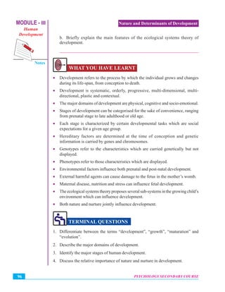 Nature and determinants of development | PDF
