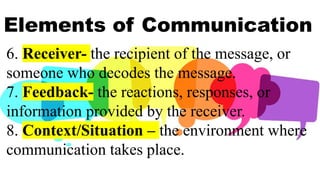Nature and Elements of Communication.pptx