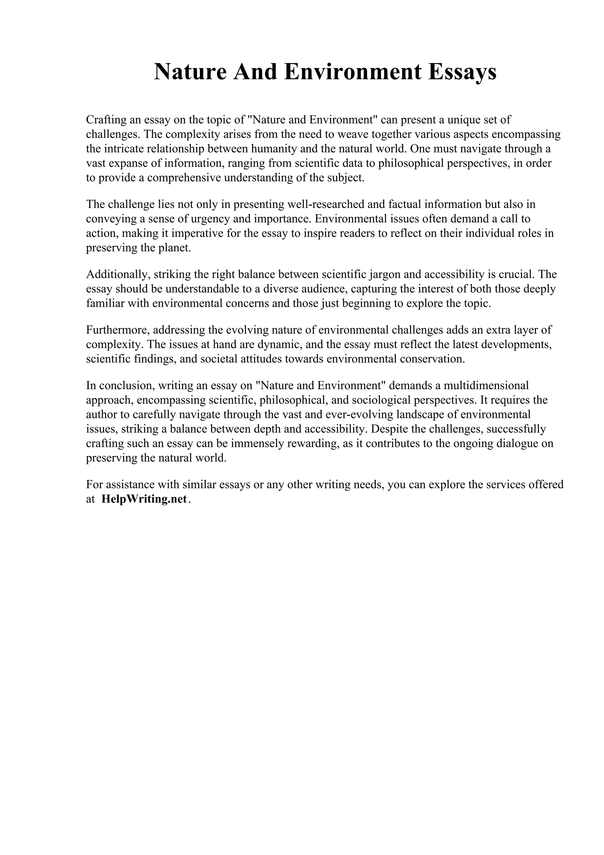 Nature And Environment Essays.pdf