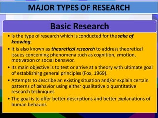 Nature and Functions of Research part 1 | PPTX