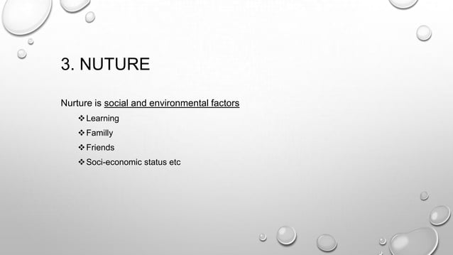 Nature and nurture | PPT