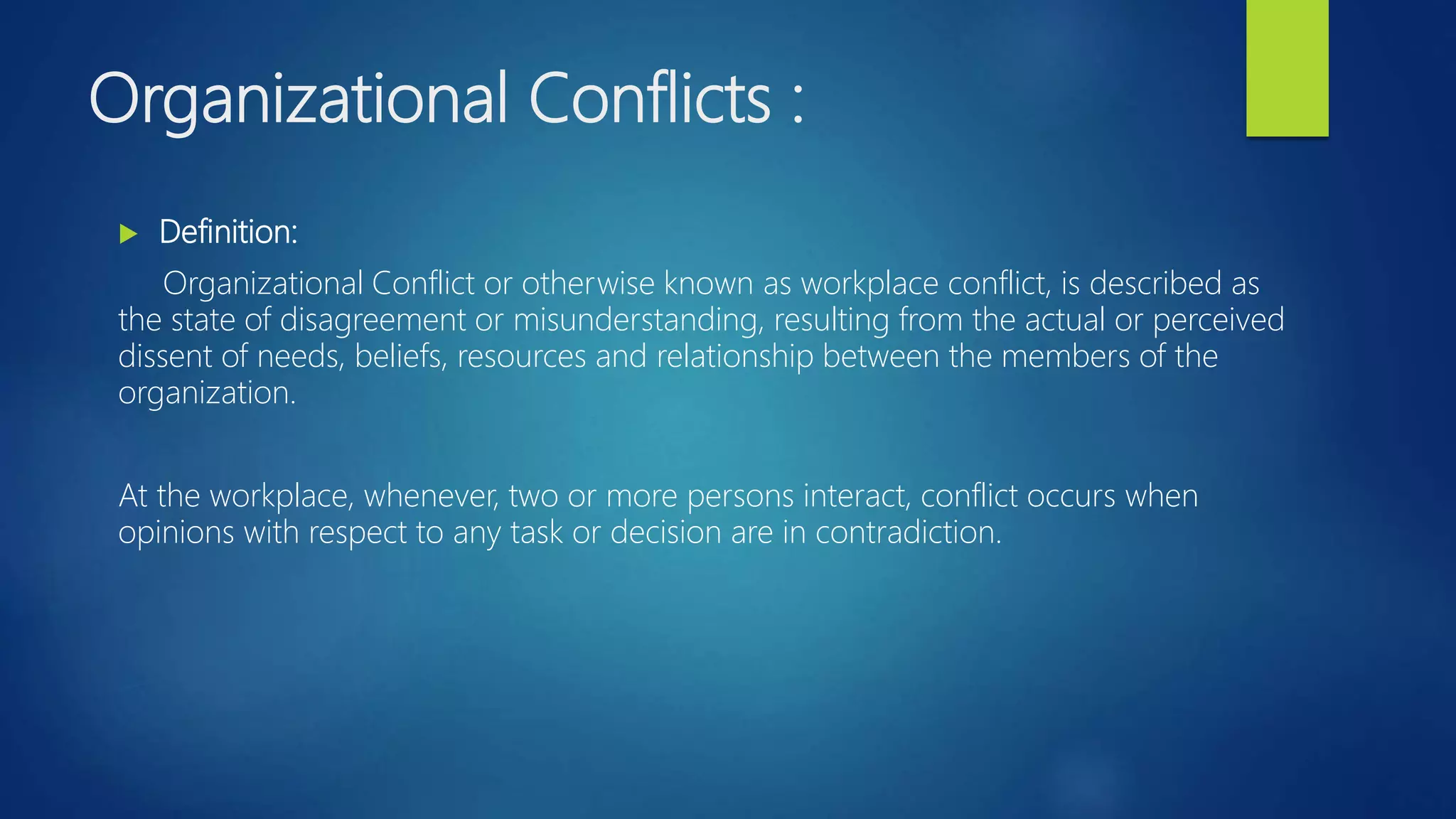 Nature and Origin of Conflict ppt | PPTX
