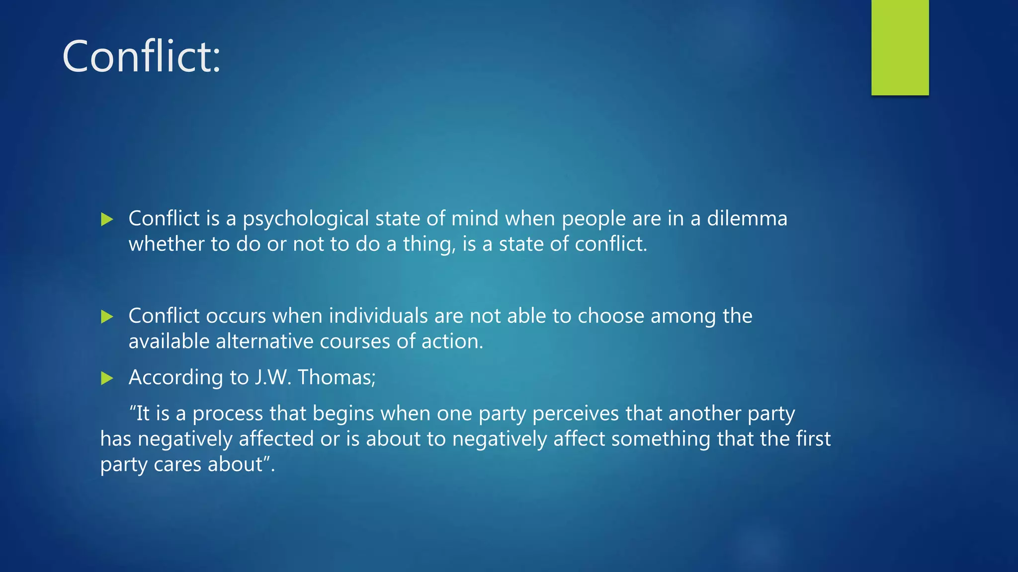 Nature and Origin of Conflict ppt | PPTX