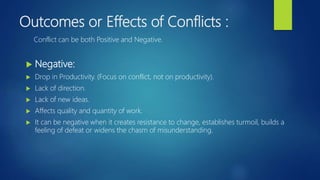 Nature and Origin of Conflict ppt | PPTX