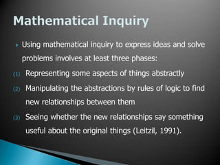 Nature and principles of teaching and learning math | PPTX