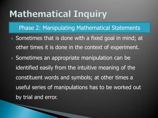 Nature and principles of teaching and learning math | PPTX