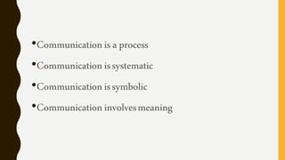 Nature and Process of Communication.pptx | Computer Networking | Computing