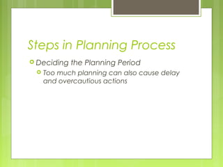 Nature and process of planning | PPT