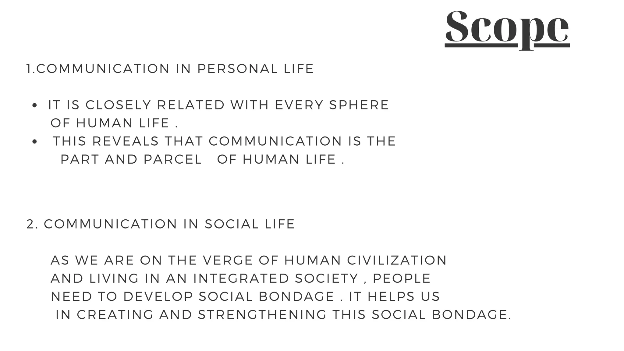 Nature and scope of communication | PDF