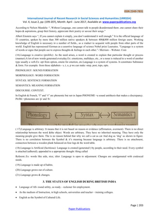 Nature and Scope of English Language in Today's World | PDF