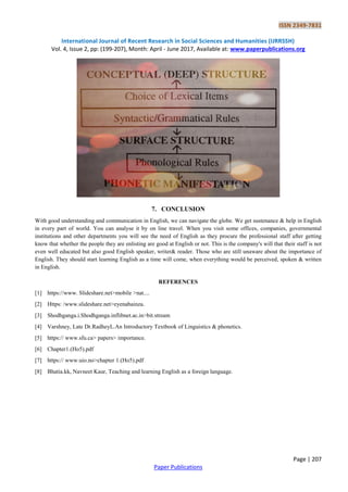 Nature and Scope of English Language in Today's World | PDF