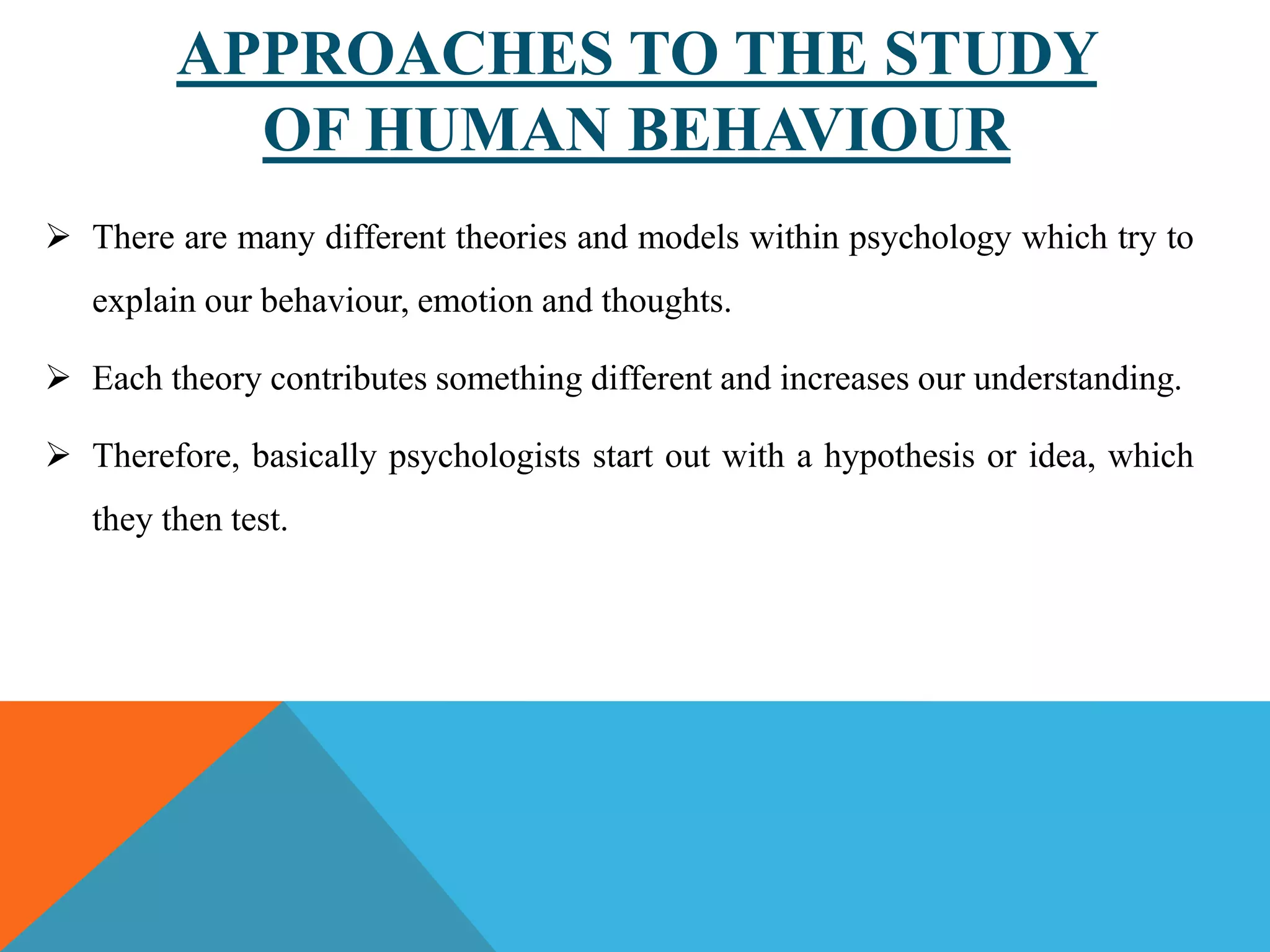 Approaches to Psychology .pptx