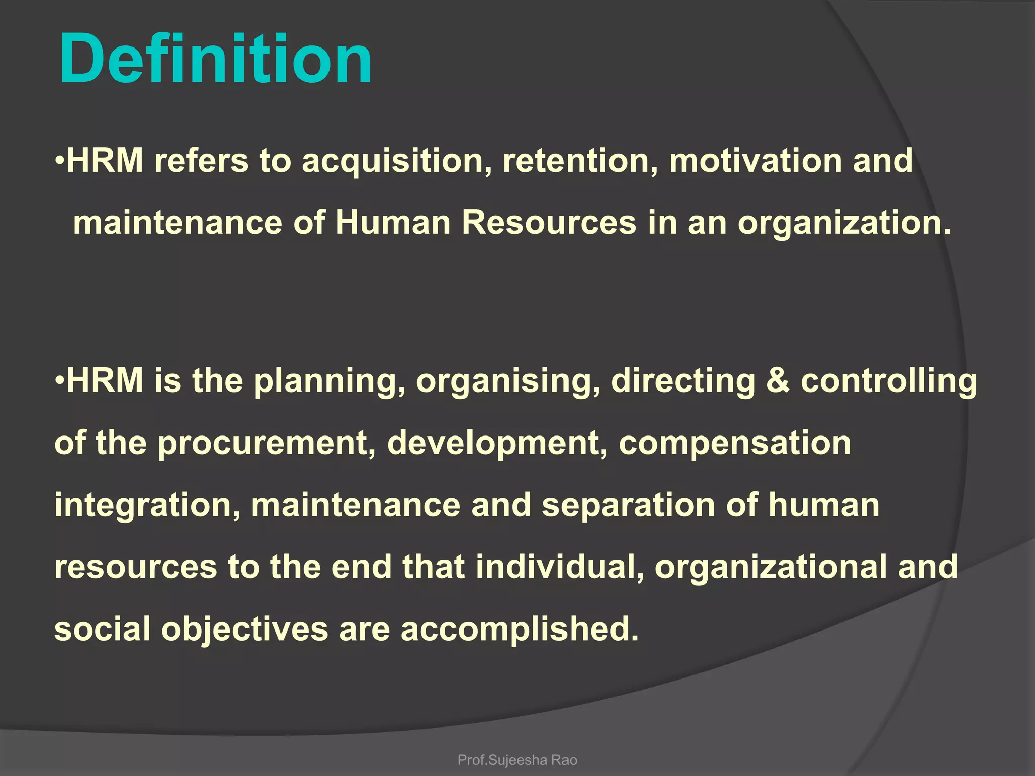 Nature and scope of hrm | PPT