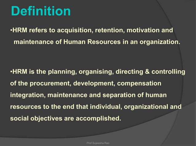 Nature and scope of hrm | PPT | Human Resources | Business