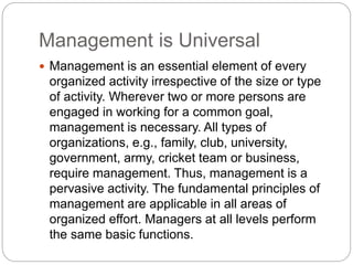Nature and scope of management | PPTX