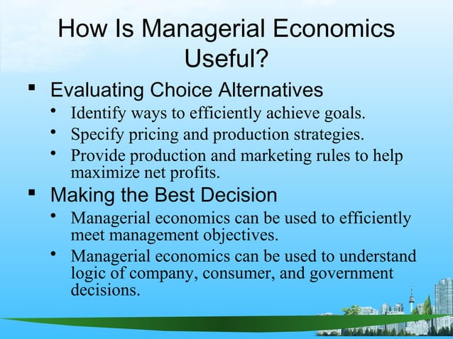 Nature and scope of managerial economics | PPT | Business ...