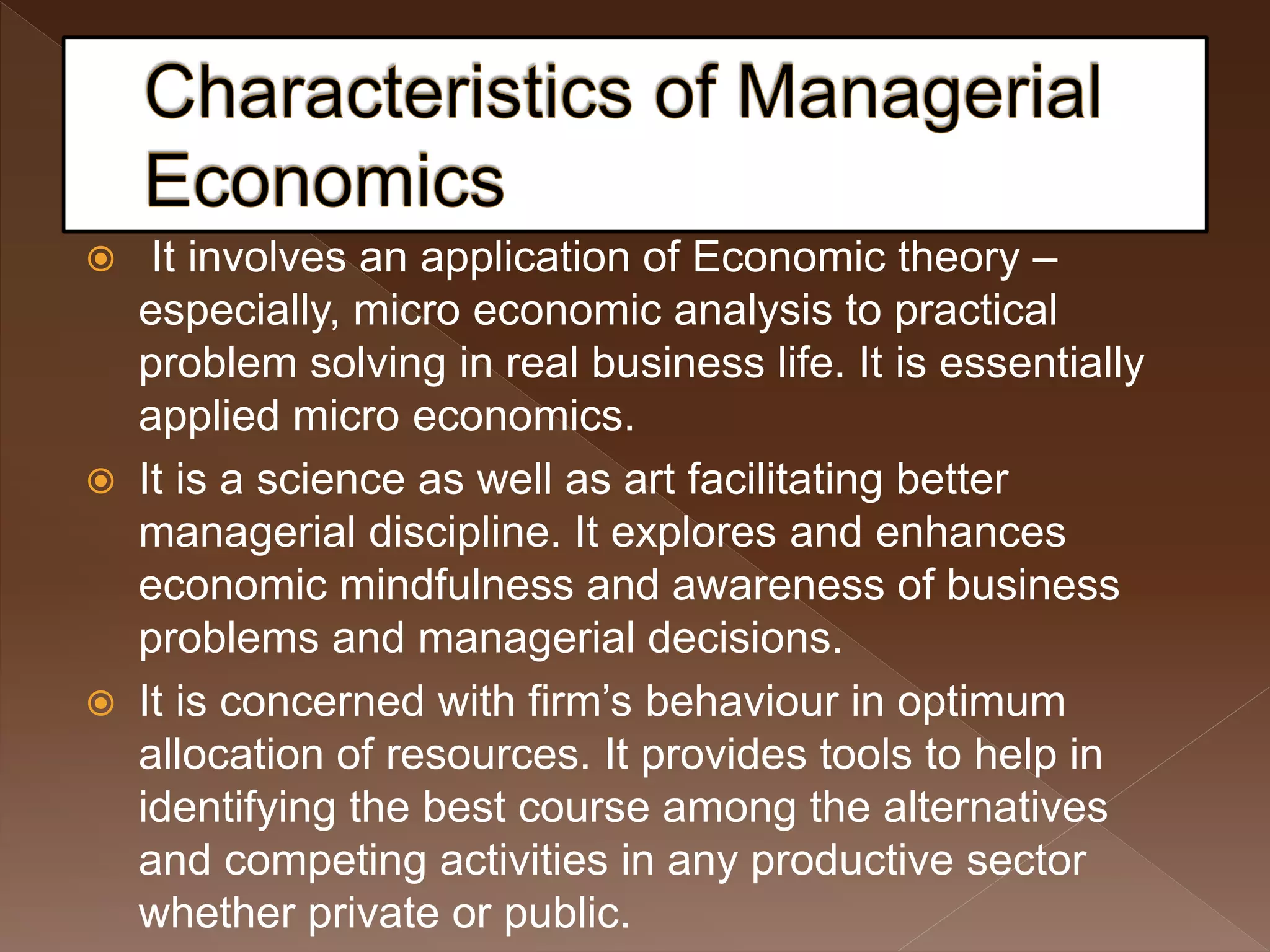 Nature and Scope of Managerial Economics | PPTX