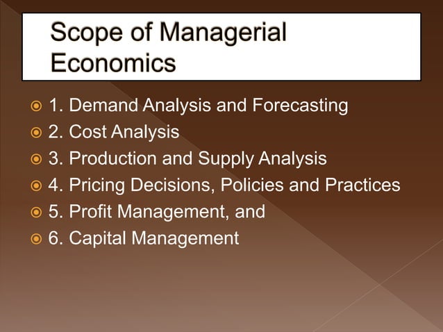 Nature and Scope of Managerial Economics | PPT | Free Download