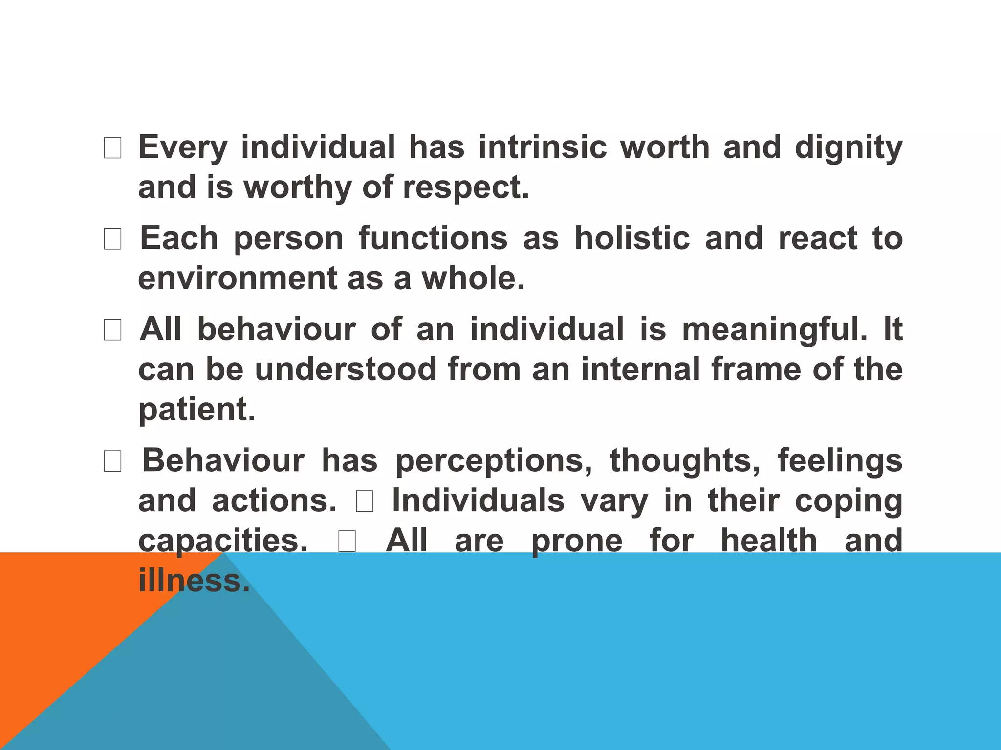Nature and scope of mental health nursing | PPTX
