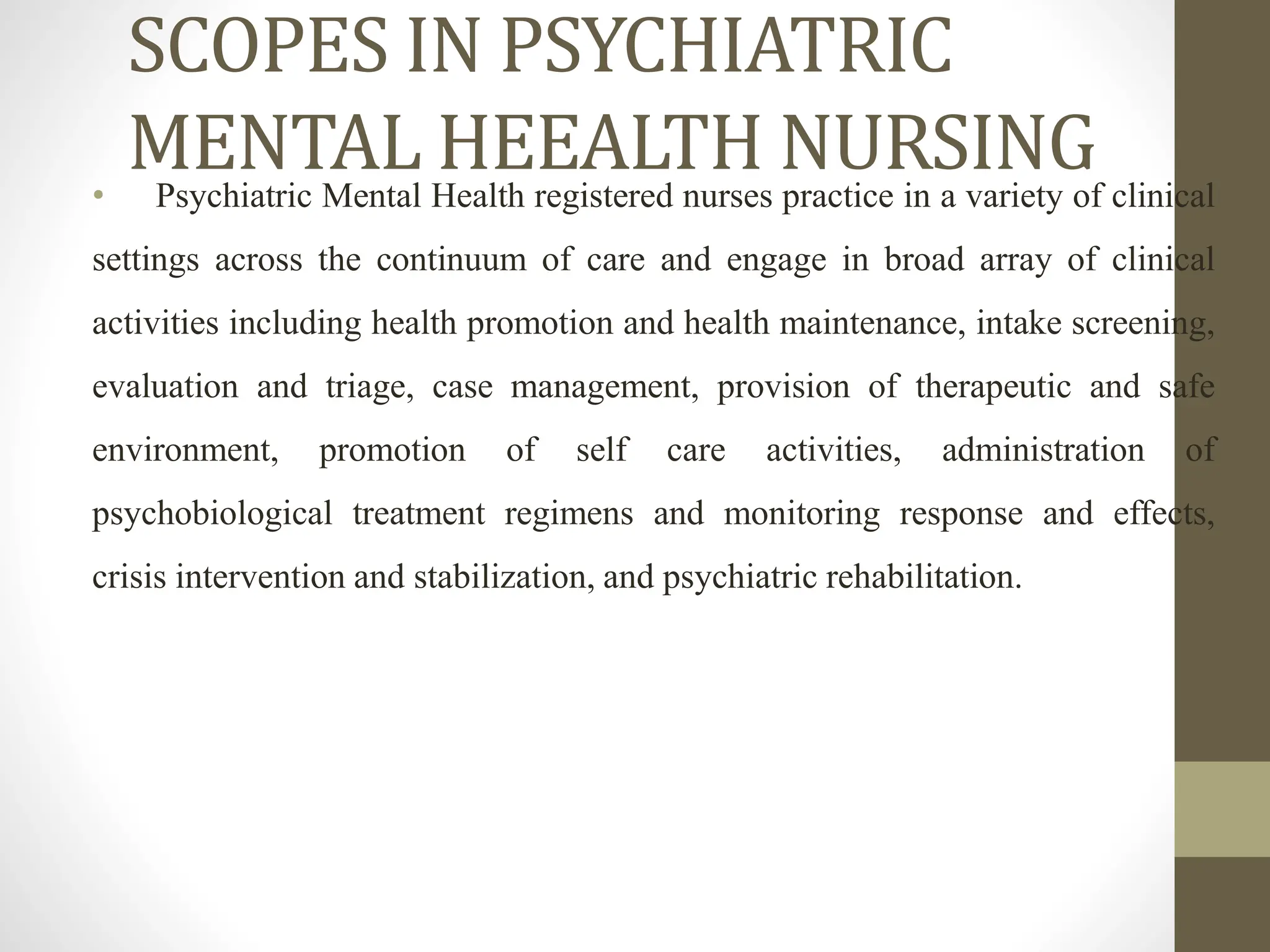natureandscope of mental health nursing.pptx