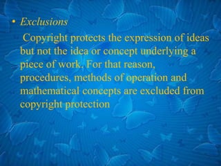 Nature and scope of protection of copyright | PPTX