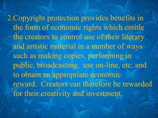 Nature and scope of protection of copyright | PPTX