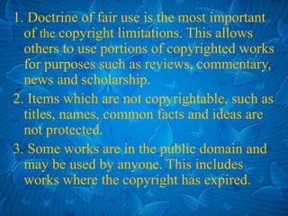 Nature and scope of protection of copyright | PPTX