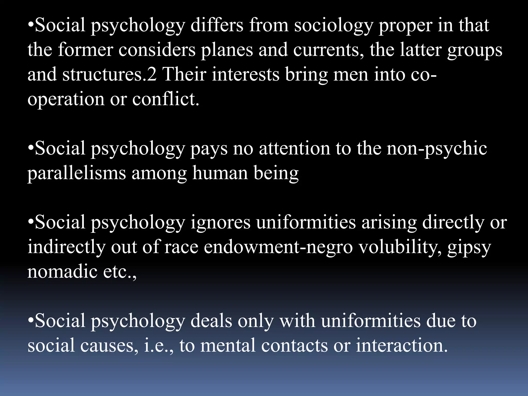 Nature and scope of social psychology lecture 2 | PPTX