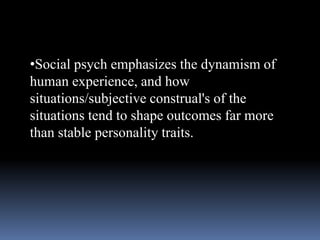 Nature and scope of social psychology lecture 2 | PPTX