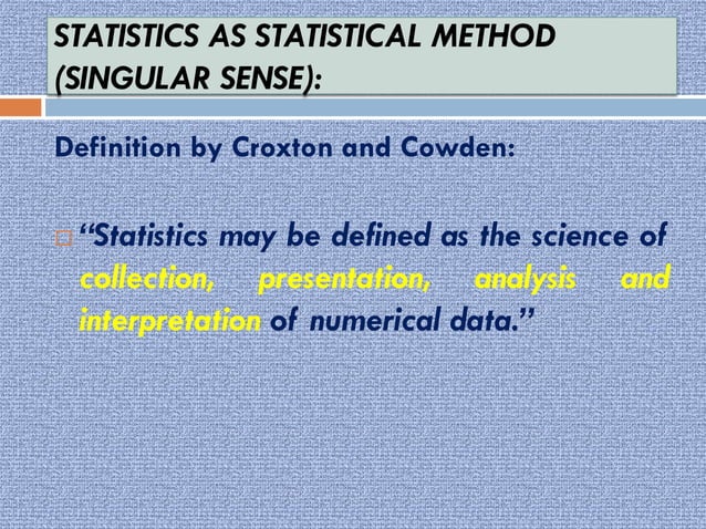 Nature, Scope, Functions and Limitations of Statistics | PDF