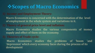 Nature and scopes of Economics | PPTX