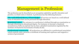 Nature and significance of management | PPTX